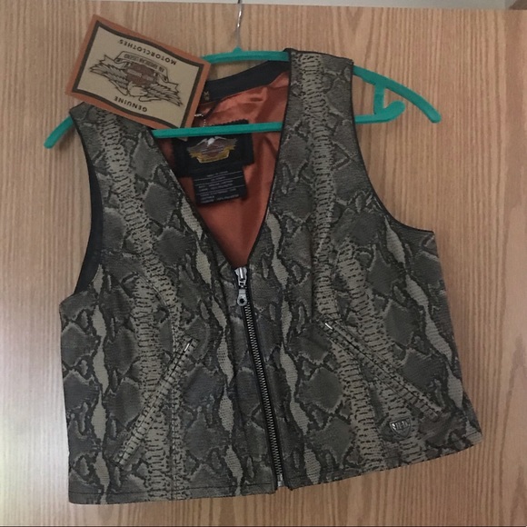 Harley-Davidson | Jackets & Coats | Harley Davidson Python Vest | Poshmark